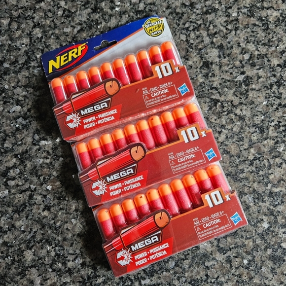 Nerf | Toys | Nerf Mega Dart Refill Pack 3x 3 0x | Poshmark